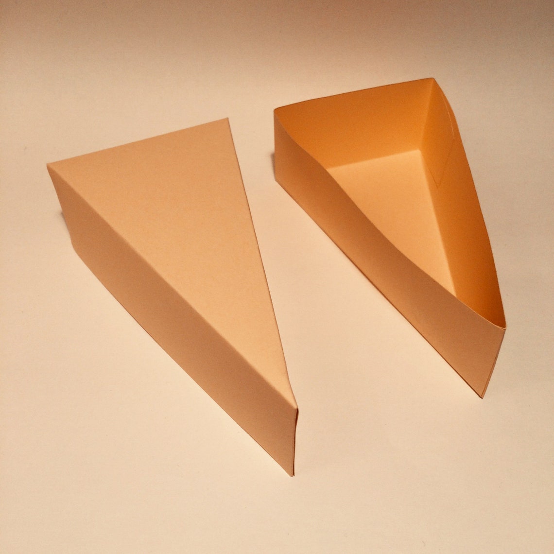 Cake slice box template slice of cake box cake slice | Etsy