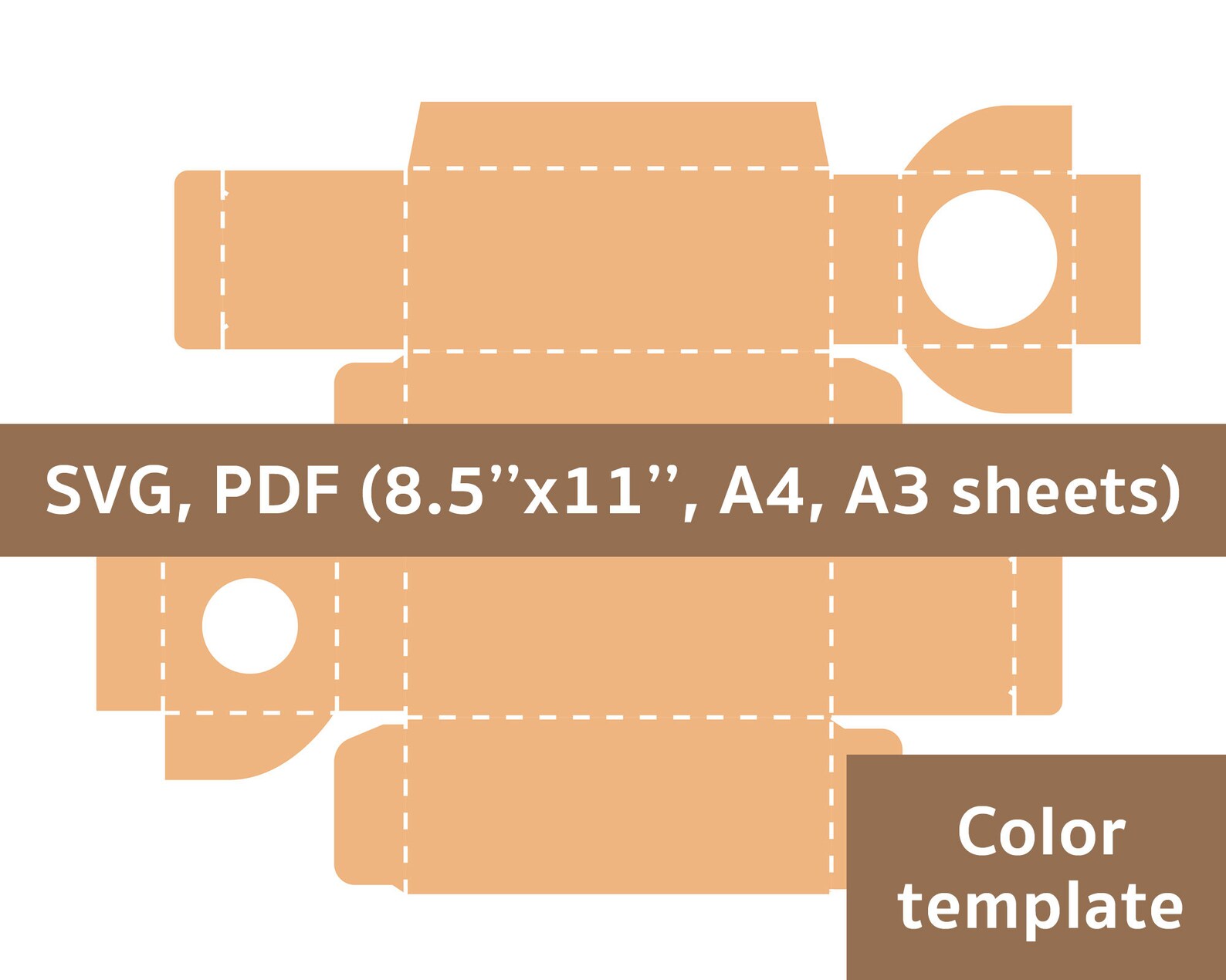 Bottle box template bottle packaging bottle container | Etsy