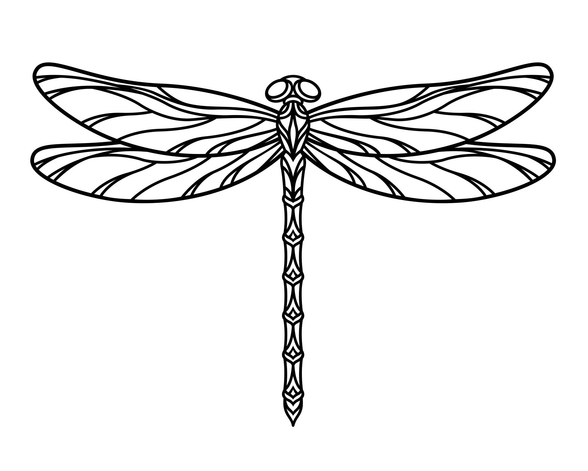 Dragonfly svg dragonfly template dragonfly dxf dragonfly | Etsy