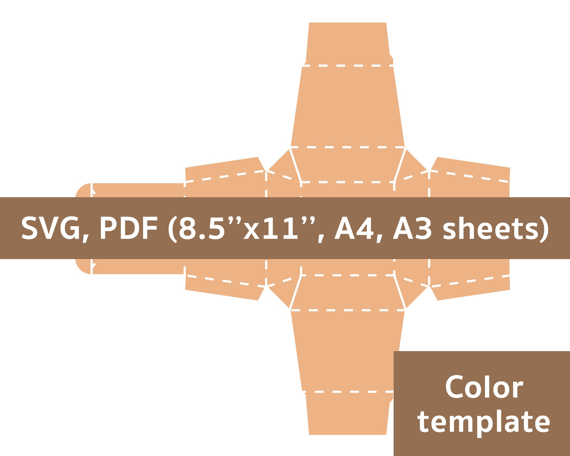 Food packaging box template food delivery box paper food | Etsy