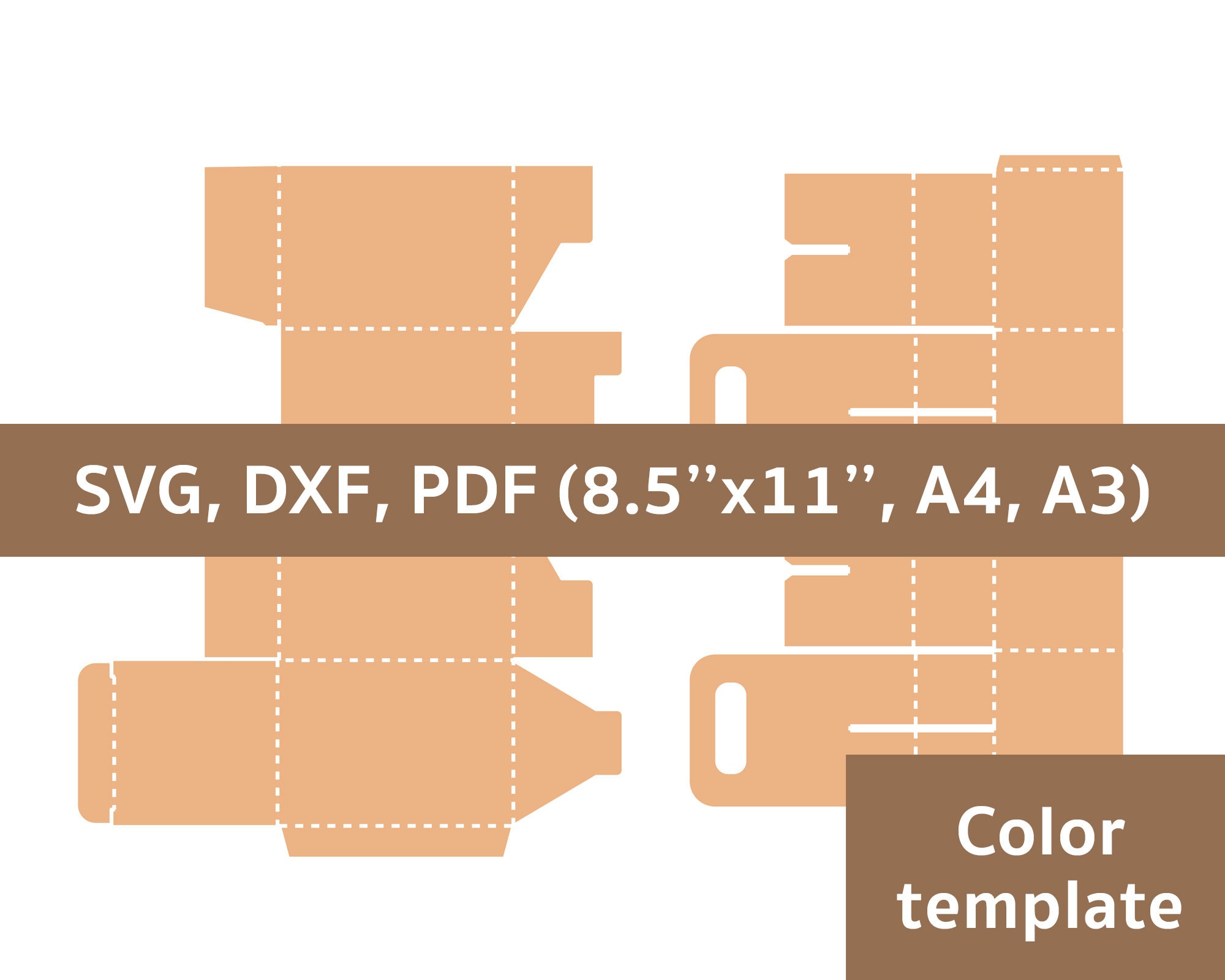 4 Pack Carrier Template Four Pack Holder 4 Pack Box Beer | Etsy