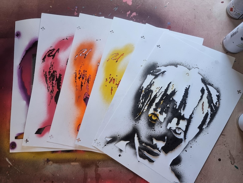 JUICE WRLD 6 Layer Stencil Art - Etsy