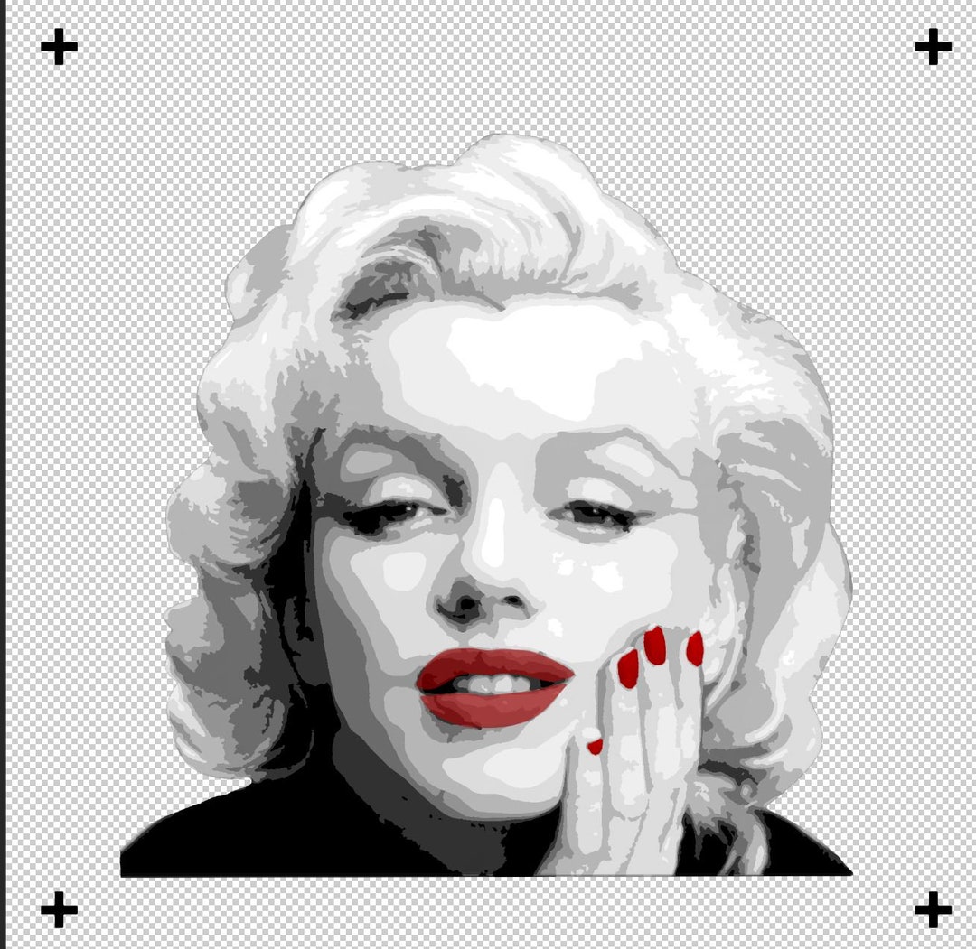 Marilyn Monroe 9 Layer Stencil - Etsy