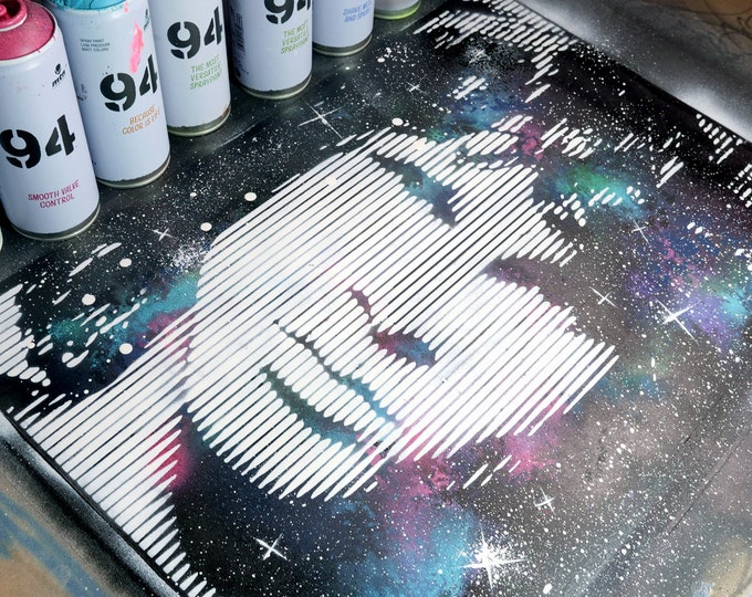 Realistic David Bowie 8 Multi Layer Stencil Set - Etsy