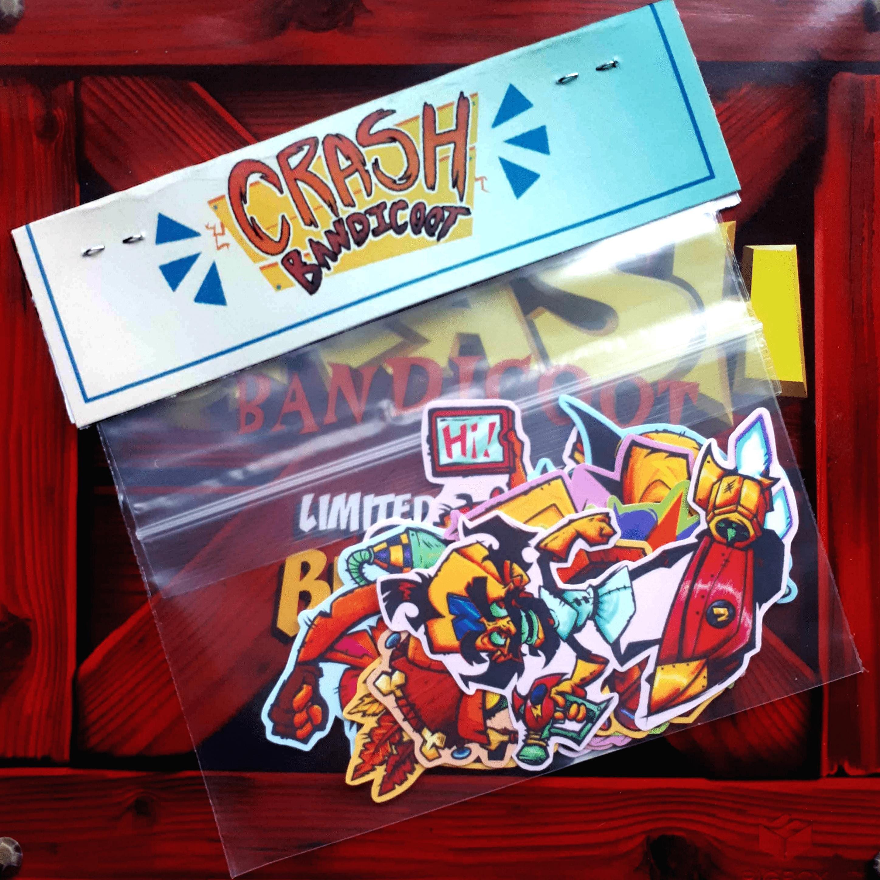 CRASH BANDICOOT STICKERS!! (10 Piece Set!) - Etsy