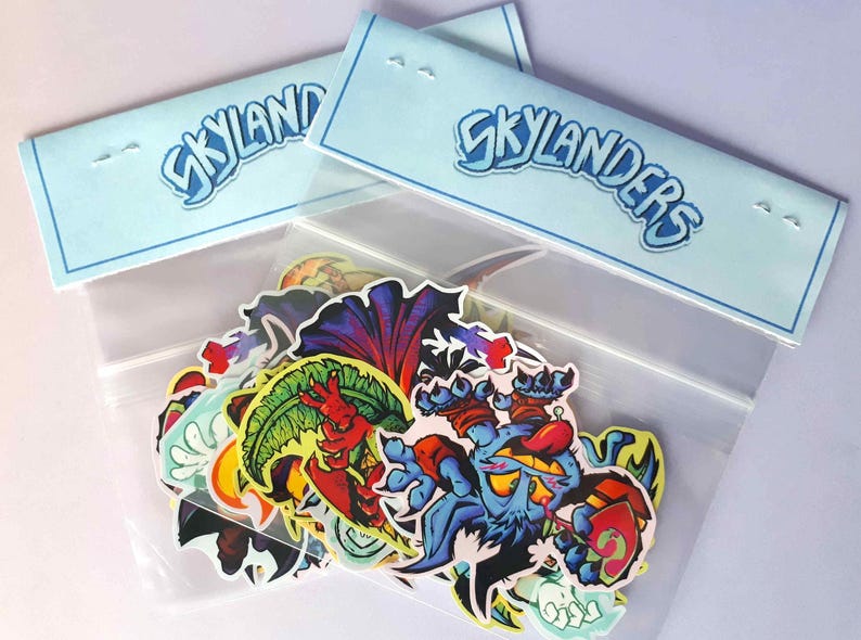 SKYLANDERS STICKERS!! [set ONE] (10 Piece Set!) - Etsy