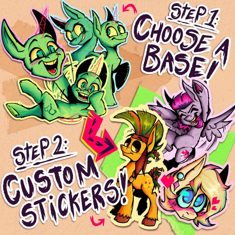 Custom Mlp Sticker - Etsy UK