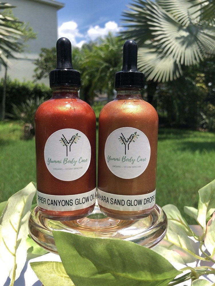 Tropical Scented Glow Drops | Summer Body Oil | Shimmer Body Oil ...