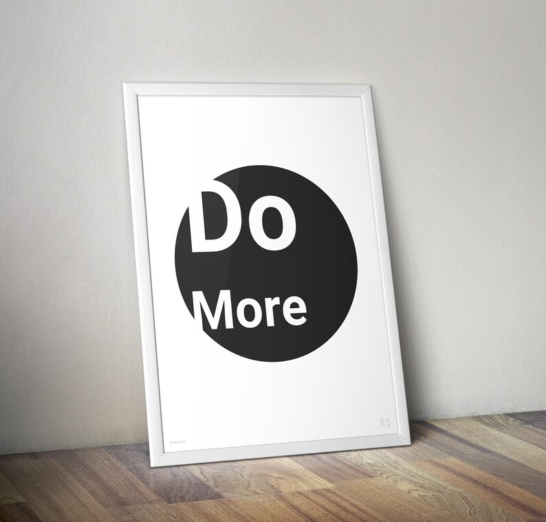 Do More, Digital Print Poster, Printable Poster, Artistic Wall ...
