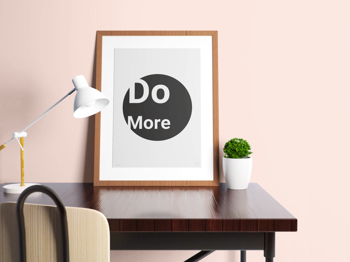 Do More, Digital Print Poster, Printable Poster, Artistic Wall ...