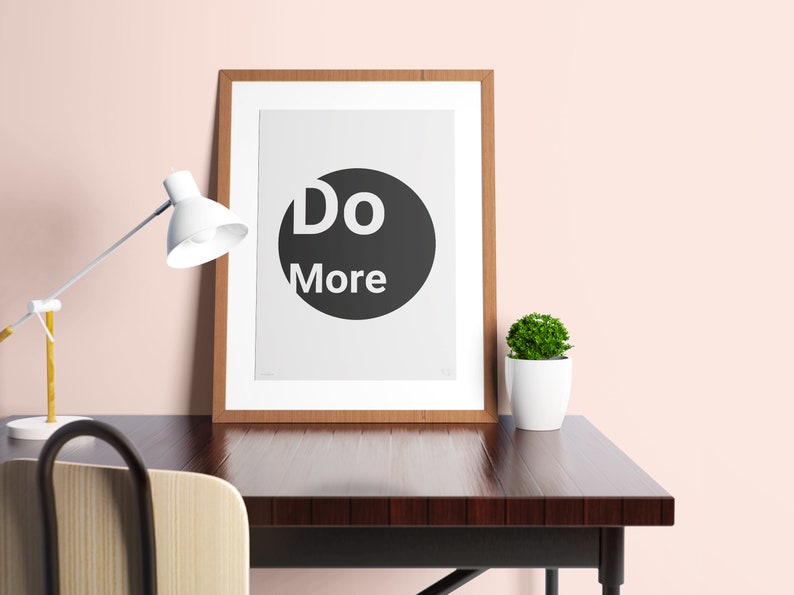 Do More, Digital Print Poster, Printable Poster, Artistic Wall ...