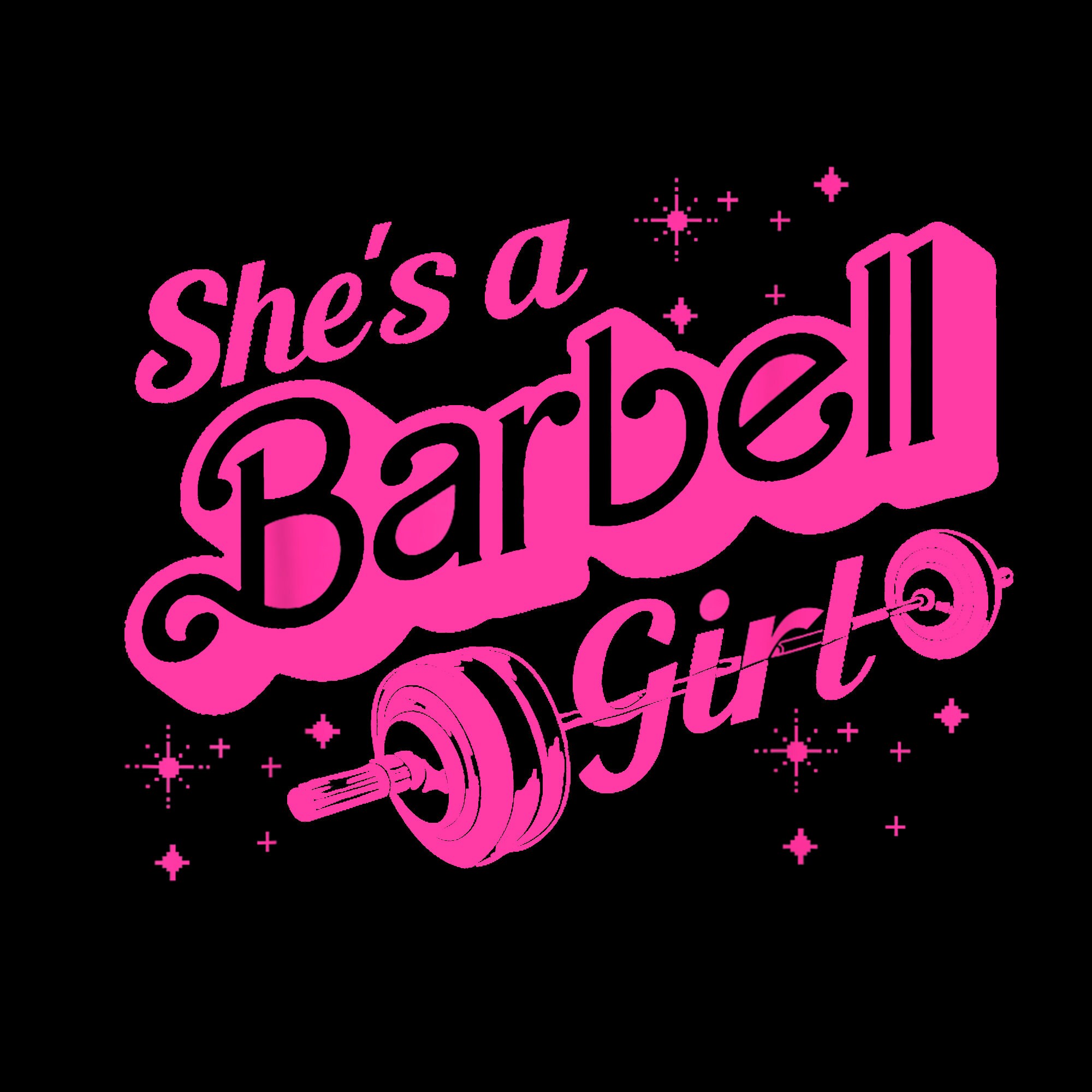 Shes A Barbell Girl Png Digital Download Png File Etsy Uk