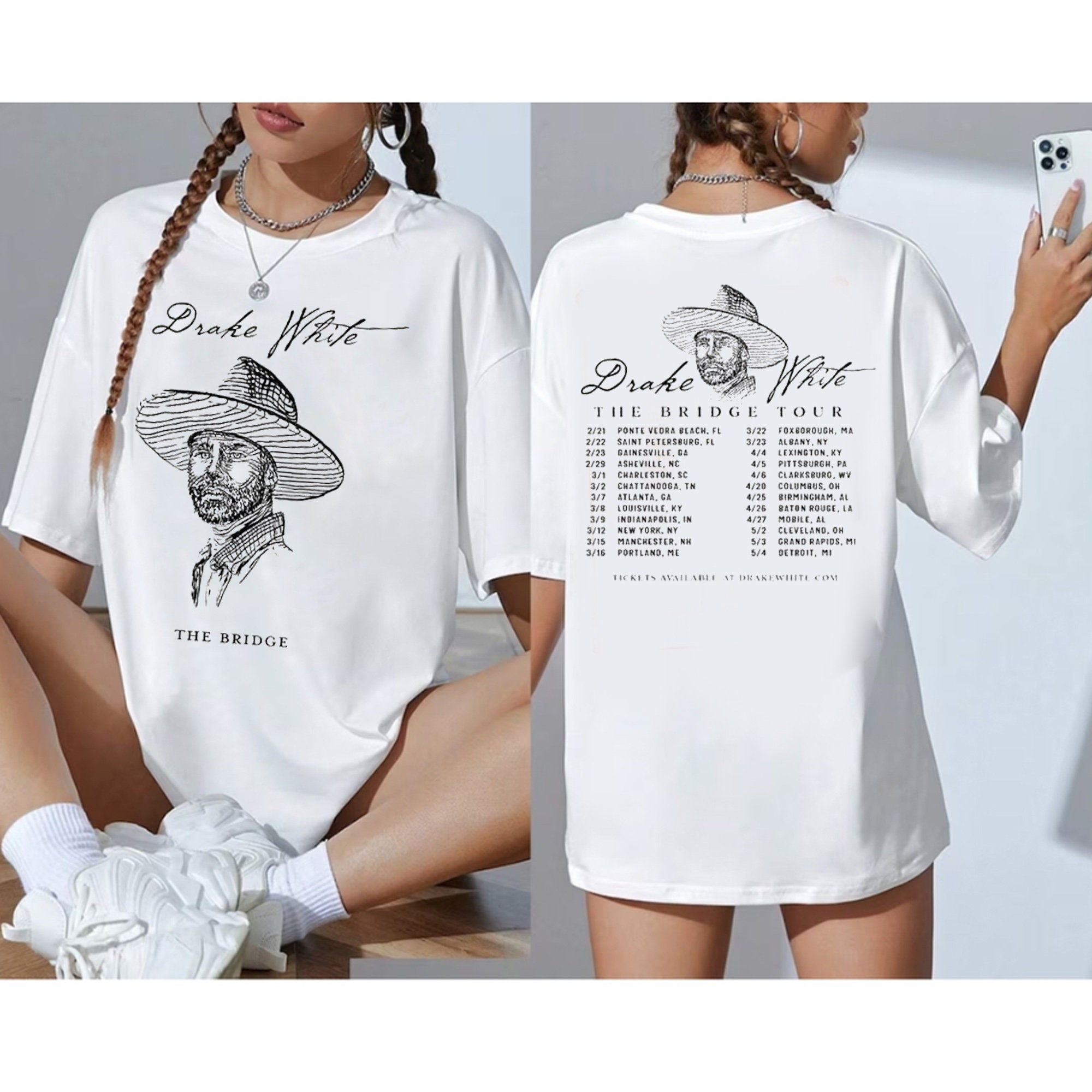 Drake White Band Tour 2024 Shirt, The Bridge Tour 2024 Shirt sold by ...