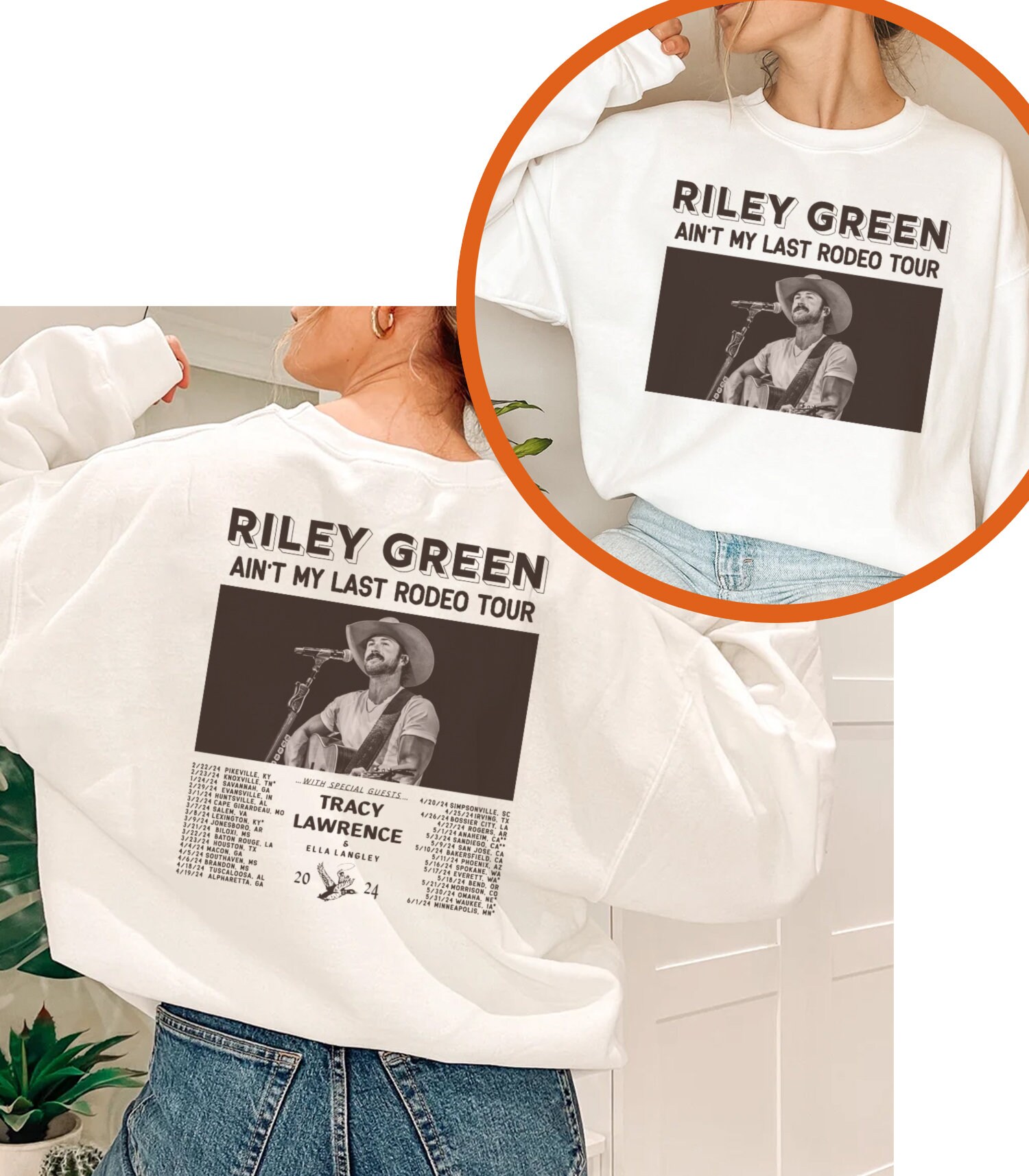 Riley Green Ain't My Last Rodeo Tour 2024 Shirt sold by Salvation ...