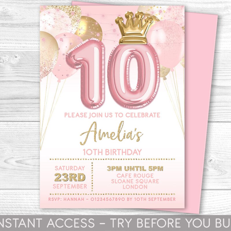10th Birthday Crown - Etsy