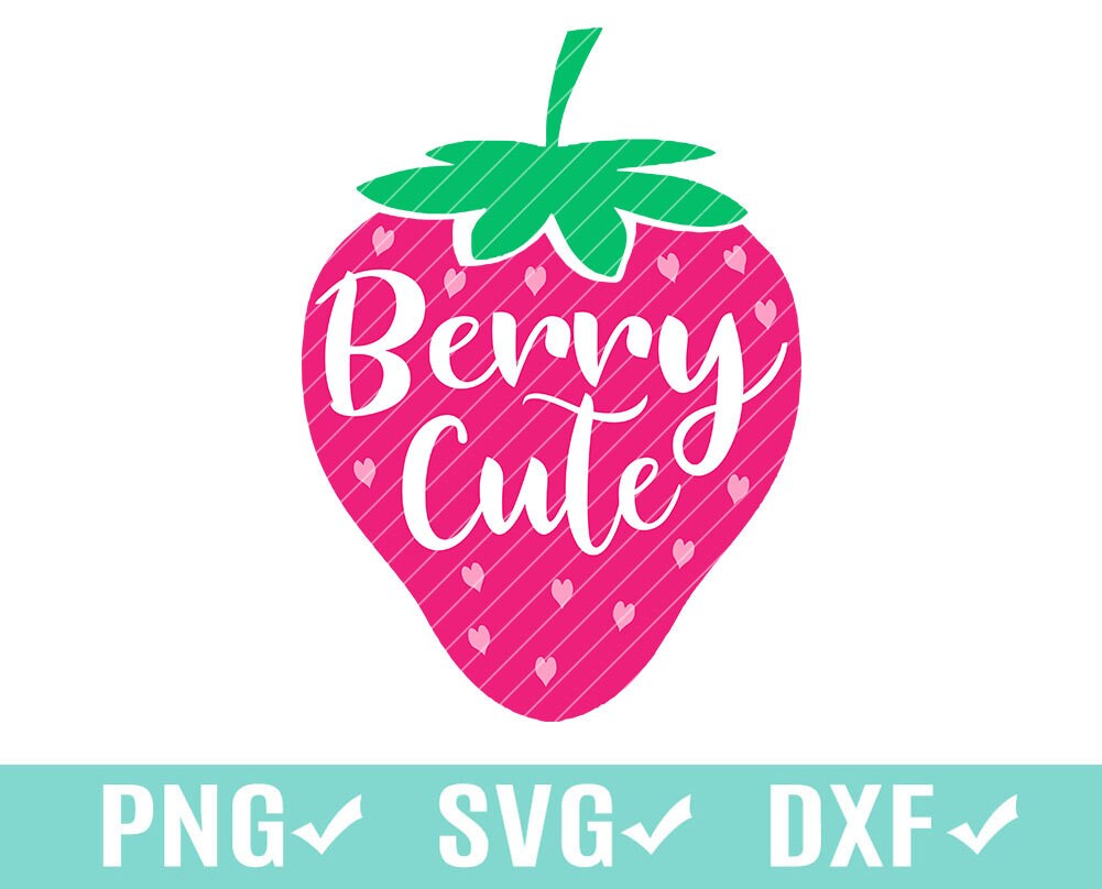 Berry Cute SVG Strawberry SVG Berry Cute Clip Art - Etsy