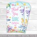 Under the Sea Birthday Thank You Tag Editable Ocean Sea Creatures Party ...