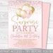 Gold and Silver Birthday Invitation, Editable Party Invite, Silver and ...