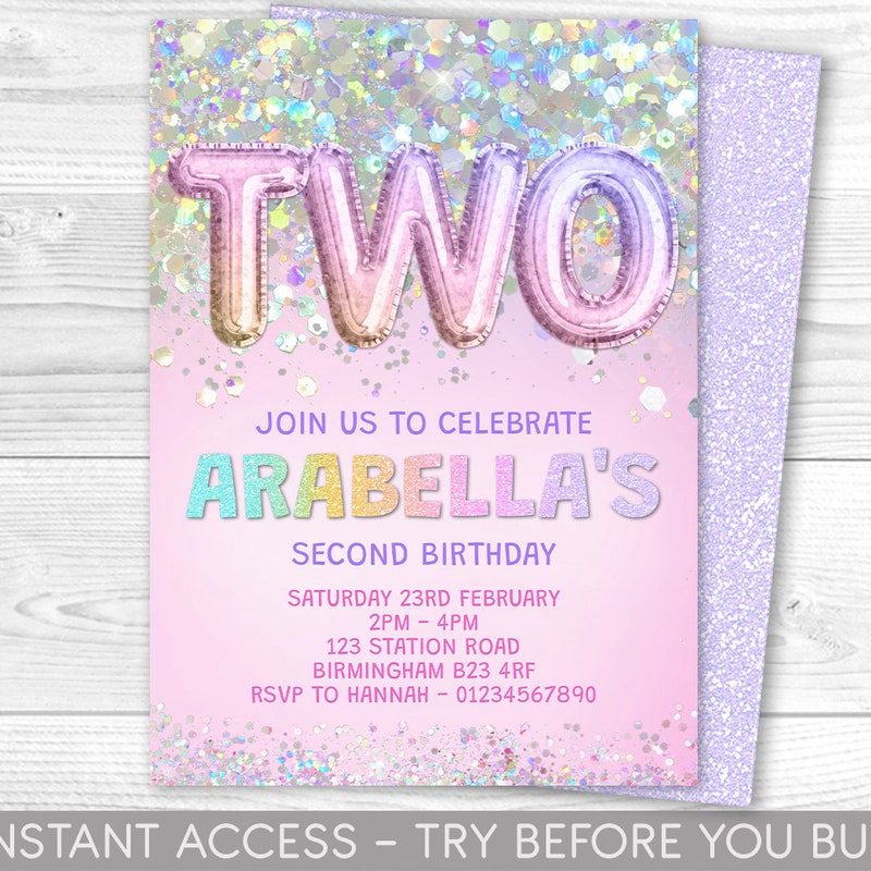 Girl 2nd Birthday - Etsy