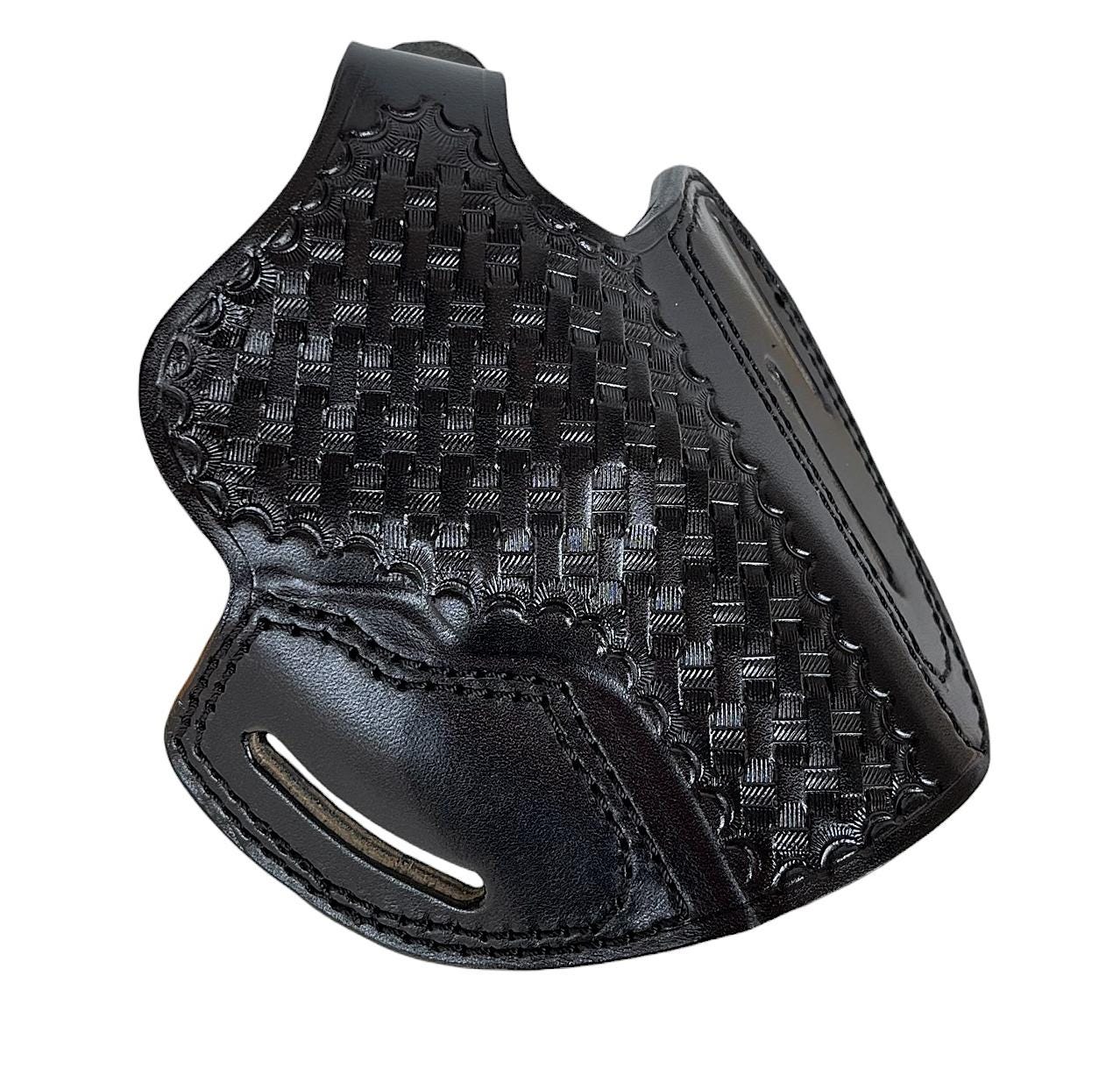 Basketweave Revolver Leather Holster Fits Colt Python, King Cobra ...