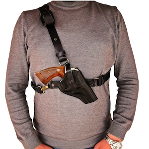 Leather Chest Holster Fits Colt King Cobra, Python .357 Magnum ...