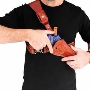 Leather Chest Holster Fits Colt King Cobra Python .357 Magnum - Etsy