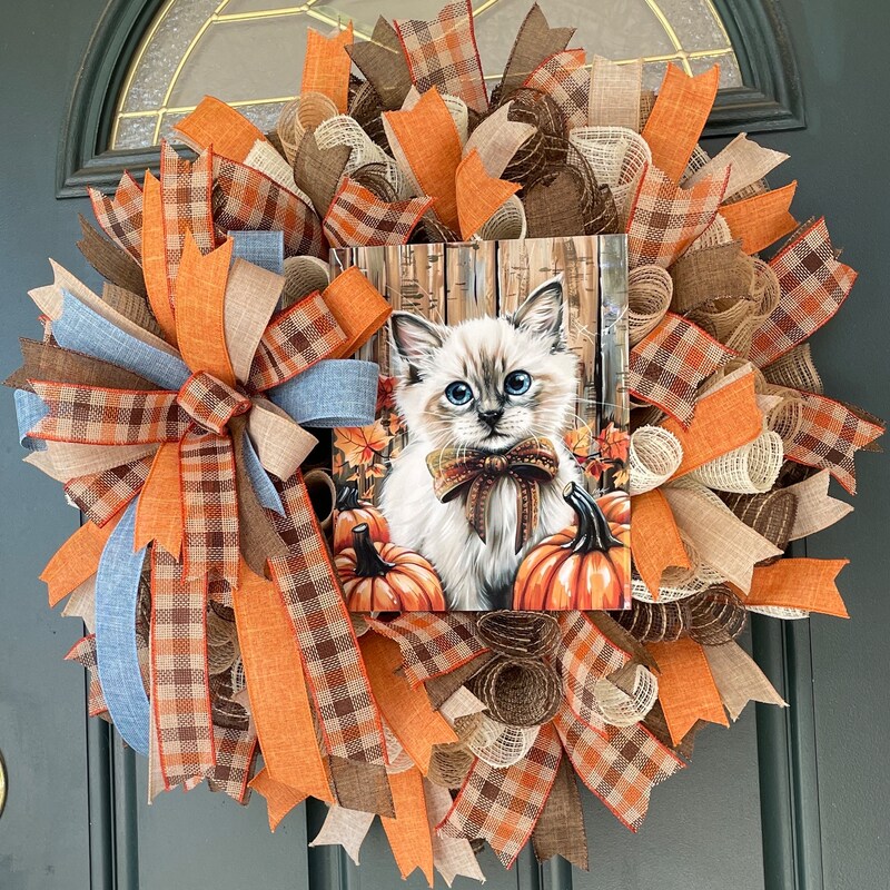 Cat Wreath - Etsy