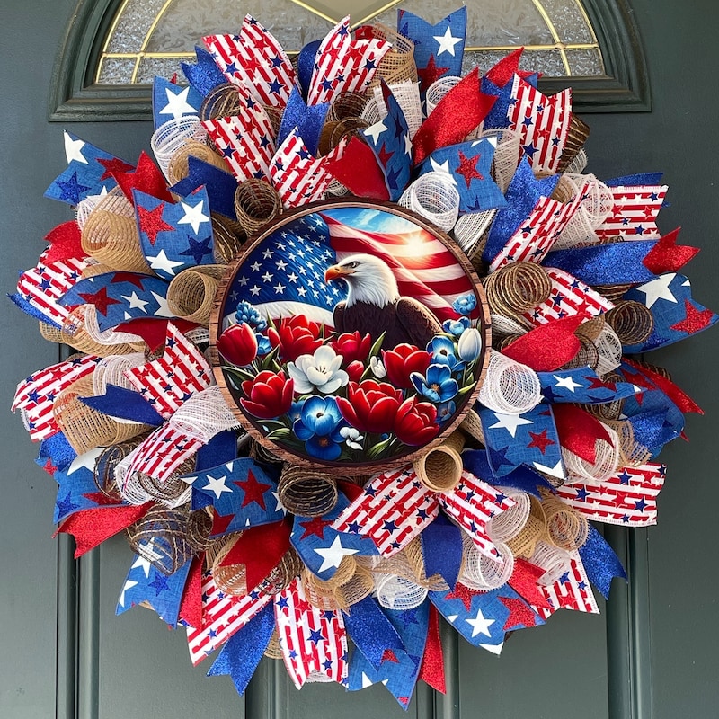 Eagle Wreath for Front Door - Etsy