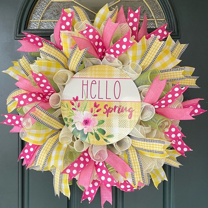 Spring Wreath - Etsy