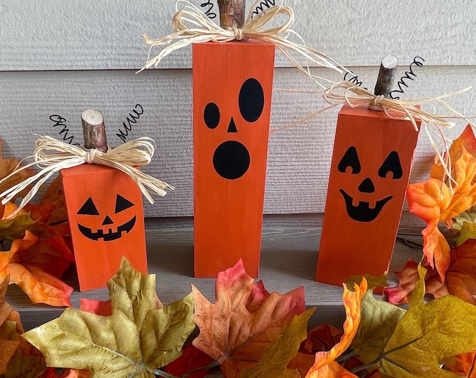 Pumpkin Blocks - Etsy