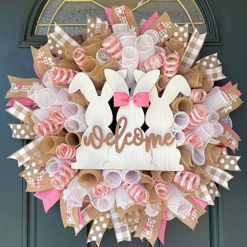 Easter Bunny Wreath - Etsy