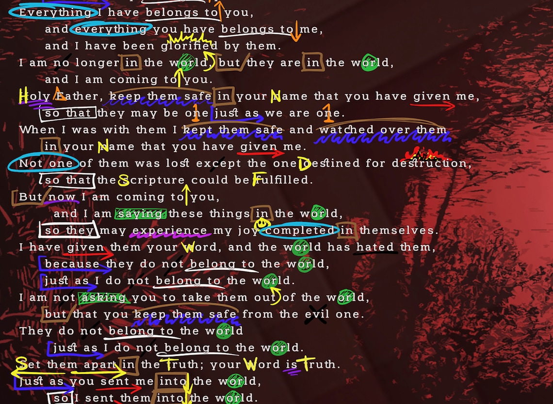 Jesus' High Priestly Prayer | John Chapter 17 | (IBS) Inductive Bible ...