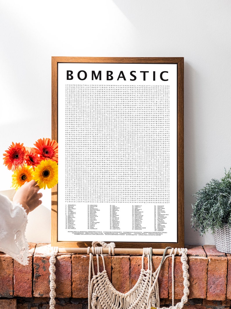 Zany-crazy-fun-weird English Vocabulary Words bombastic Giant Word ...