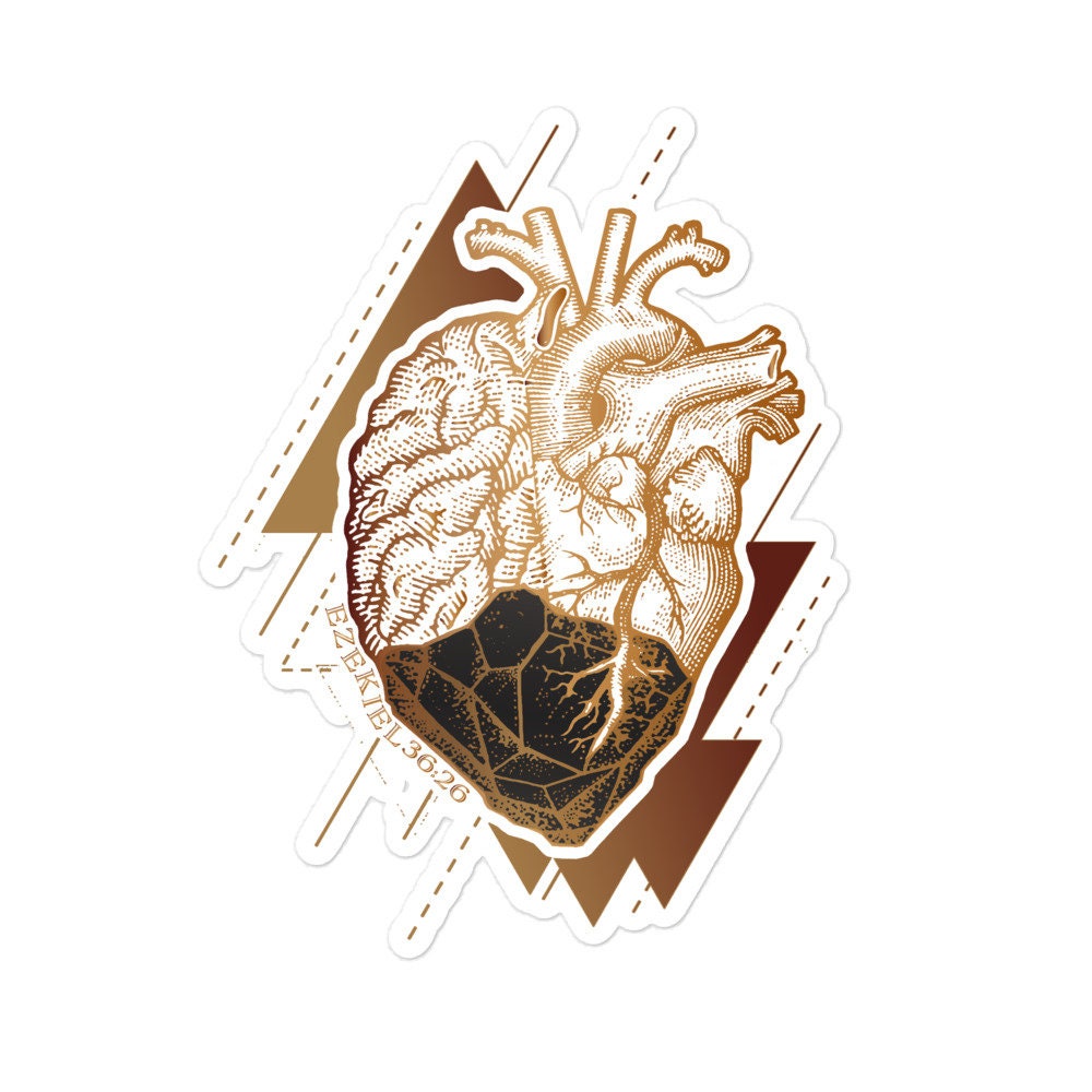 Heart of Stone Becomes Heart of Flesh - Ezekiel 36:26 Bubble-free ...