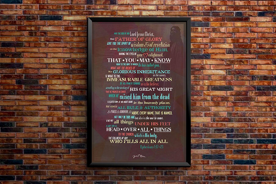 Ephesians Prayer - High Resolution Print - Etsy