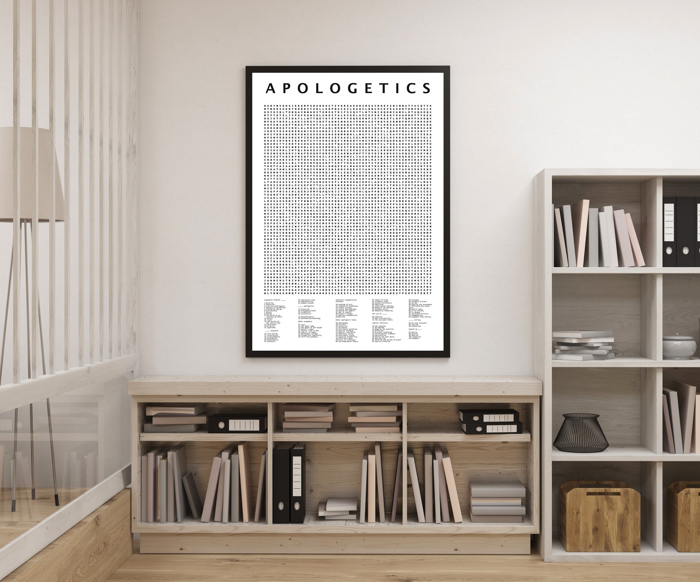 Apologetics 101 Giant Word Search Poster Digital Print File - Etsy