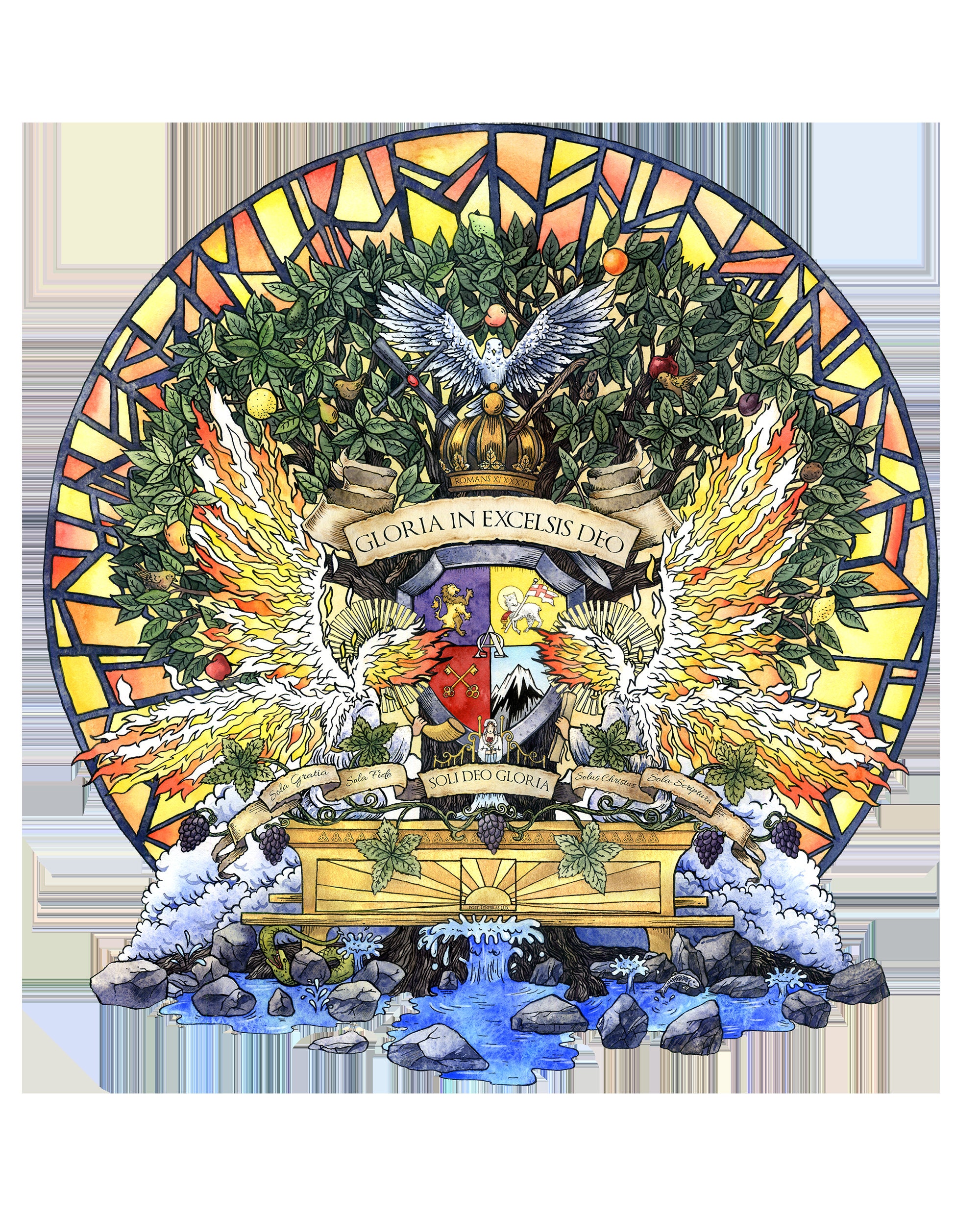 Kingdom of God Coat of Arms Bubble-free Stickers - Etsy