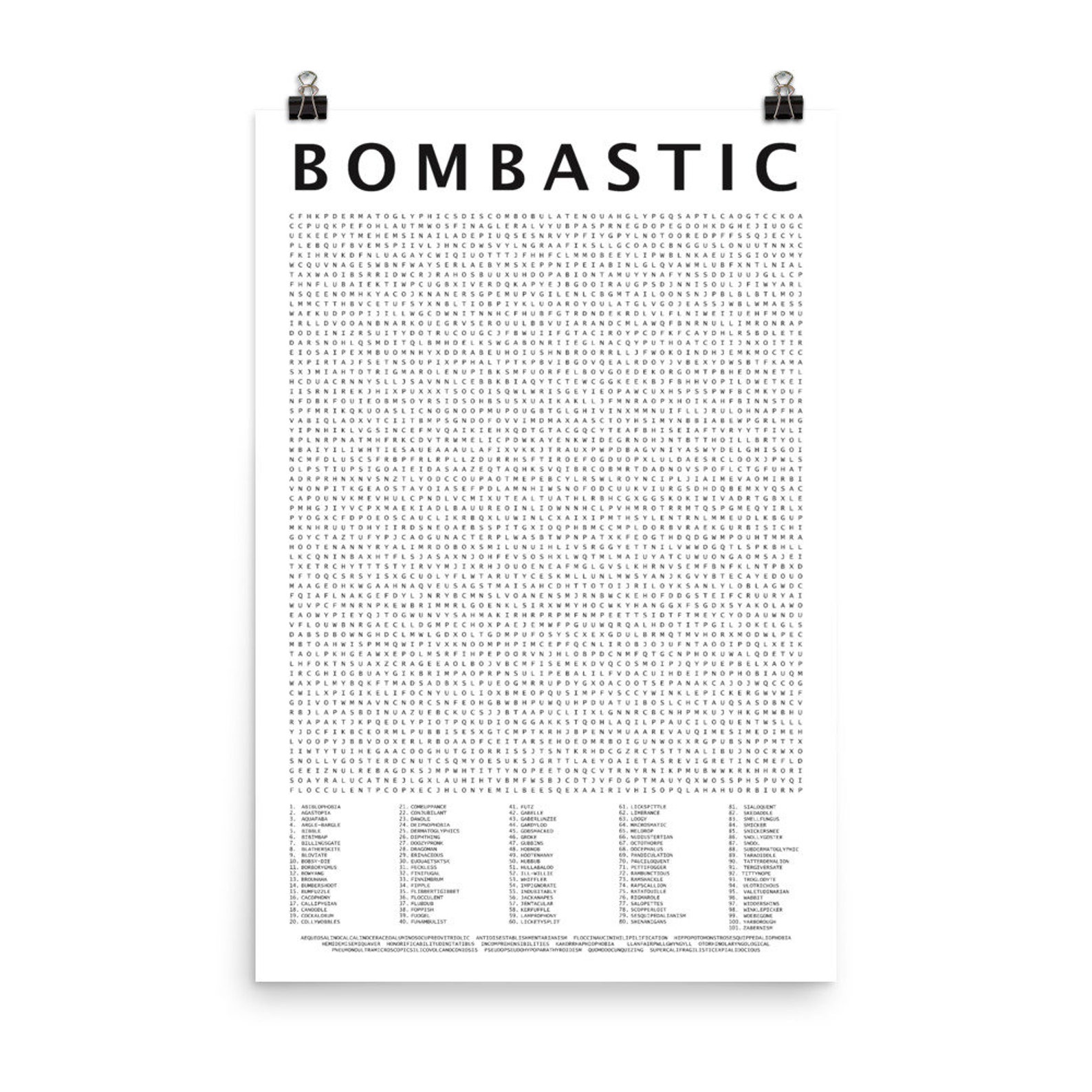 Zany-crazy-fun-weird English Vocabulary Words bombastic Giant Word ...