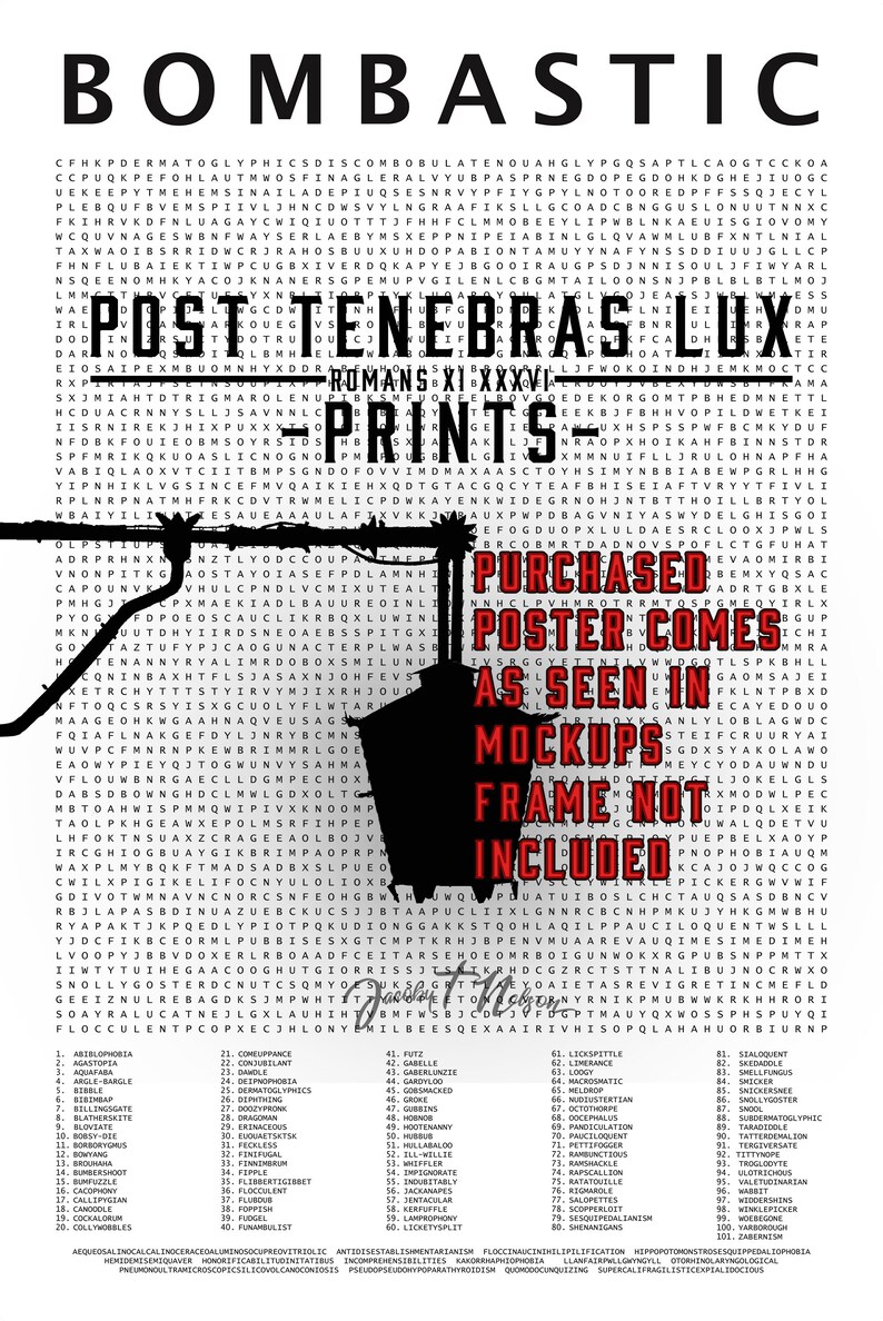 Zany-crazy-fun-weird English Vocabulary Words bombastic Giant Word ...