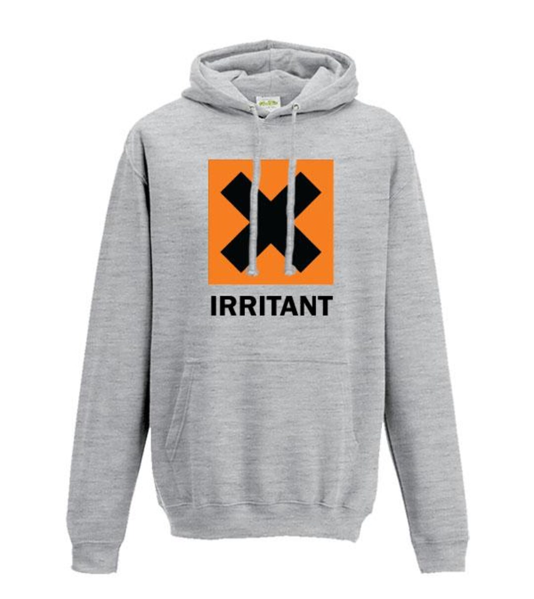 Irritant - Warning Sign - Symbol - Funny - Sarcasm - Adults Unisex Fit ...