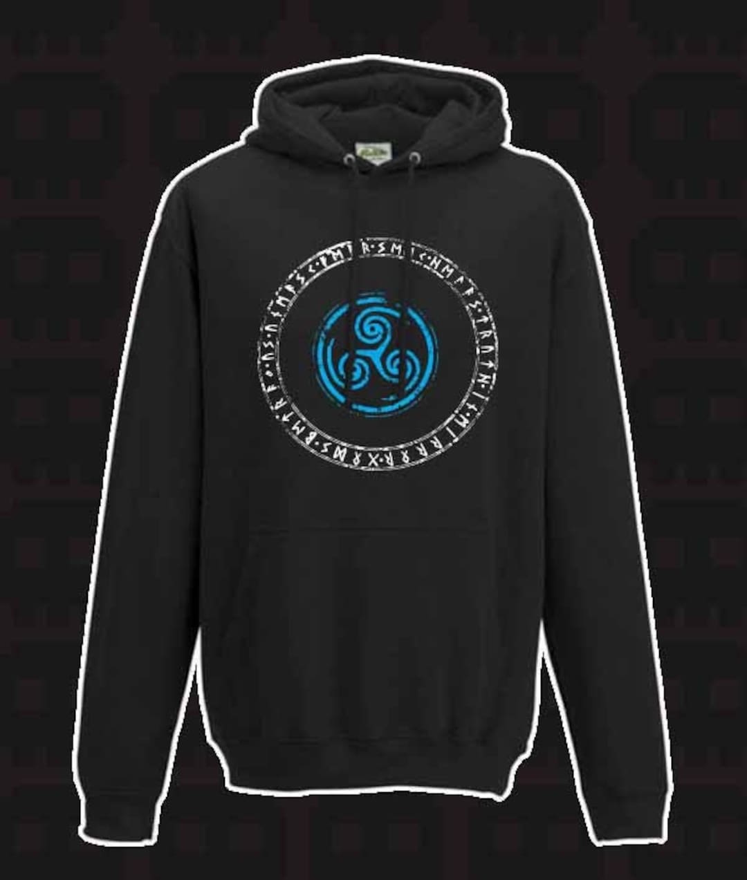 Hellblade: Senua's Sacrifice Runes and Triskelion Hoodie/hooded ...