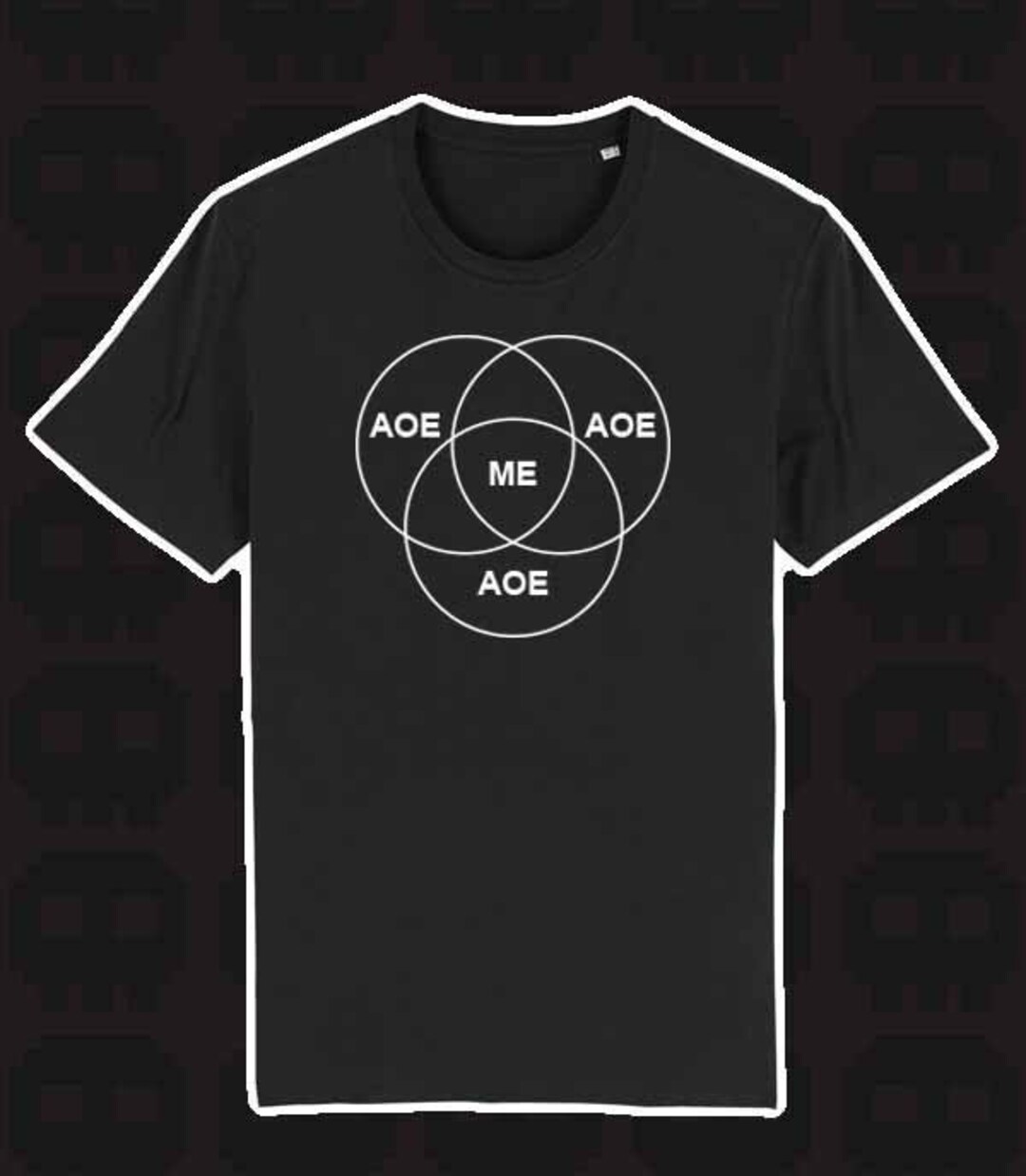 Funny Gaming T-shirt - AOE - Venn Diagram - Gamer - Raiding - MMO ...