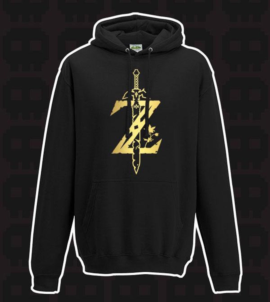 Breath of the Wild - the Legend of Zelda - Sword Logo - Adults Fit ...