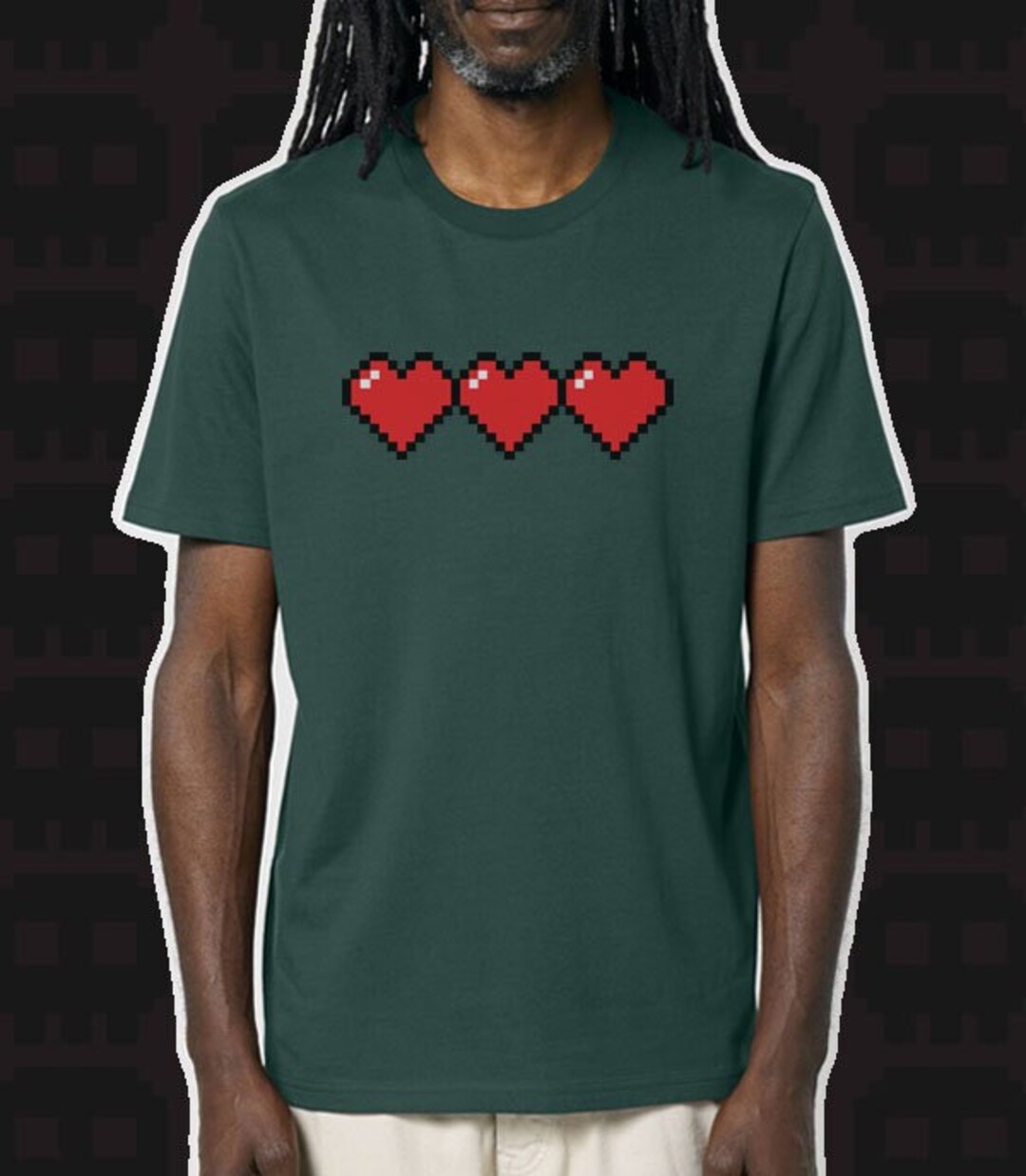 Pixel Hearts - Retro Gaming - Life Meter - Video Game - Health Bar - 3 ...