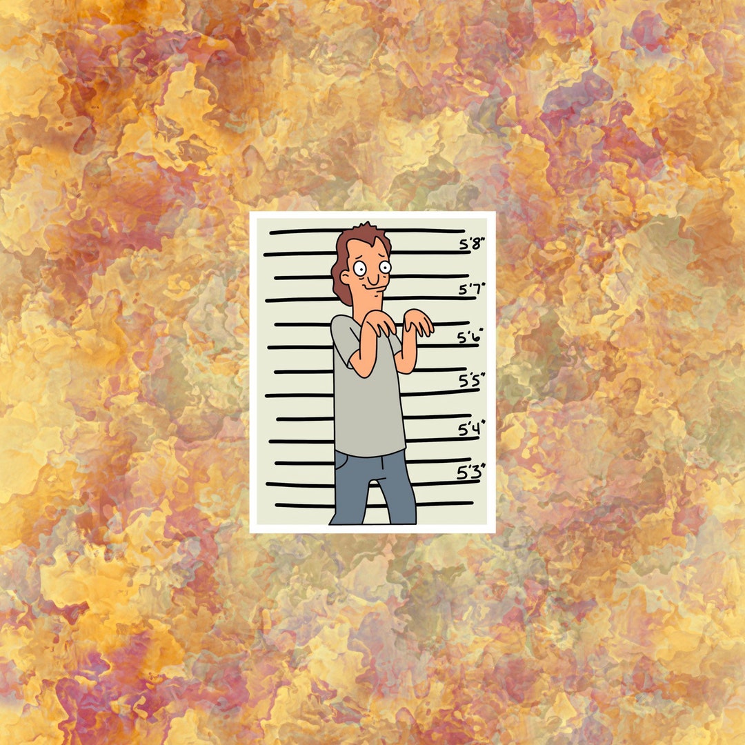 Bob's Burgers Mickey Mugshot Laptop, Water Bottle Sticker - Etsy