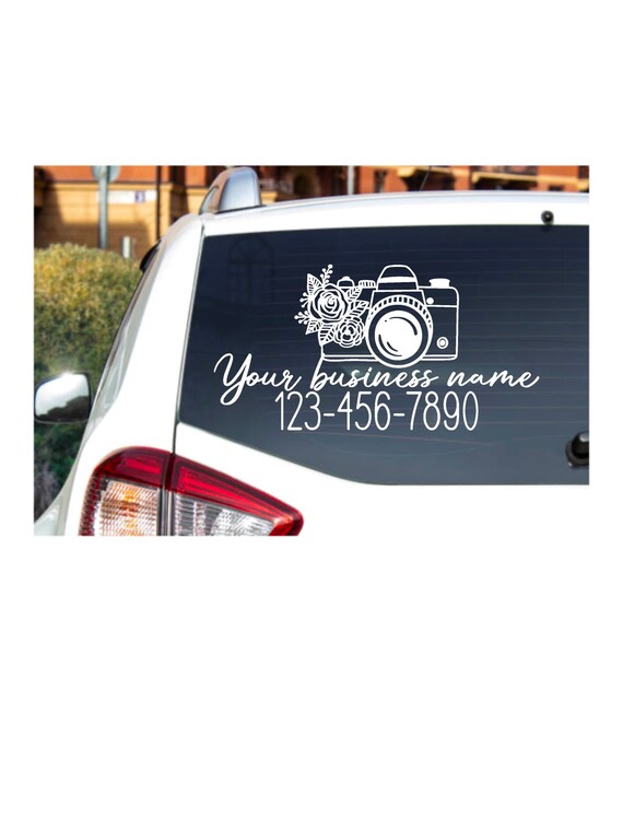 Custom Photography Business Decal Store Front Decal Car - Etsy