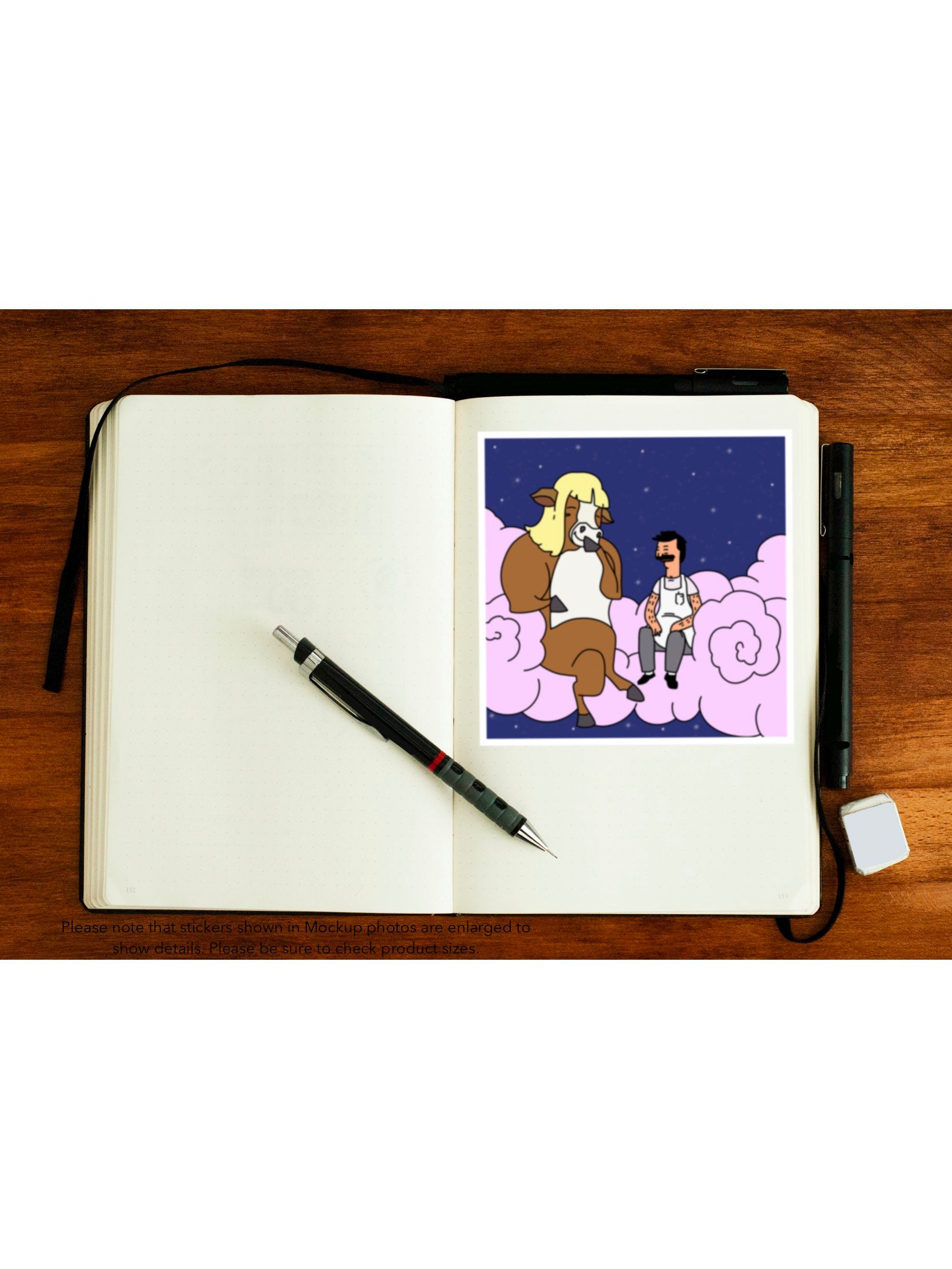 Bob and Moolissa Laptop Sticker Bob's Burgers - Etsy