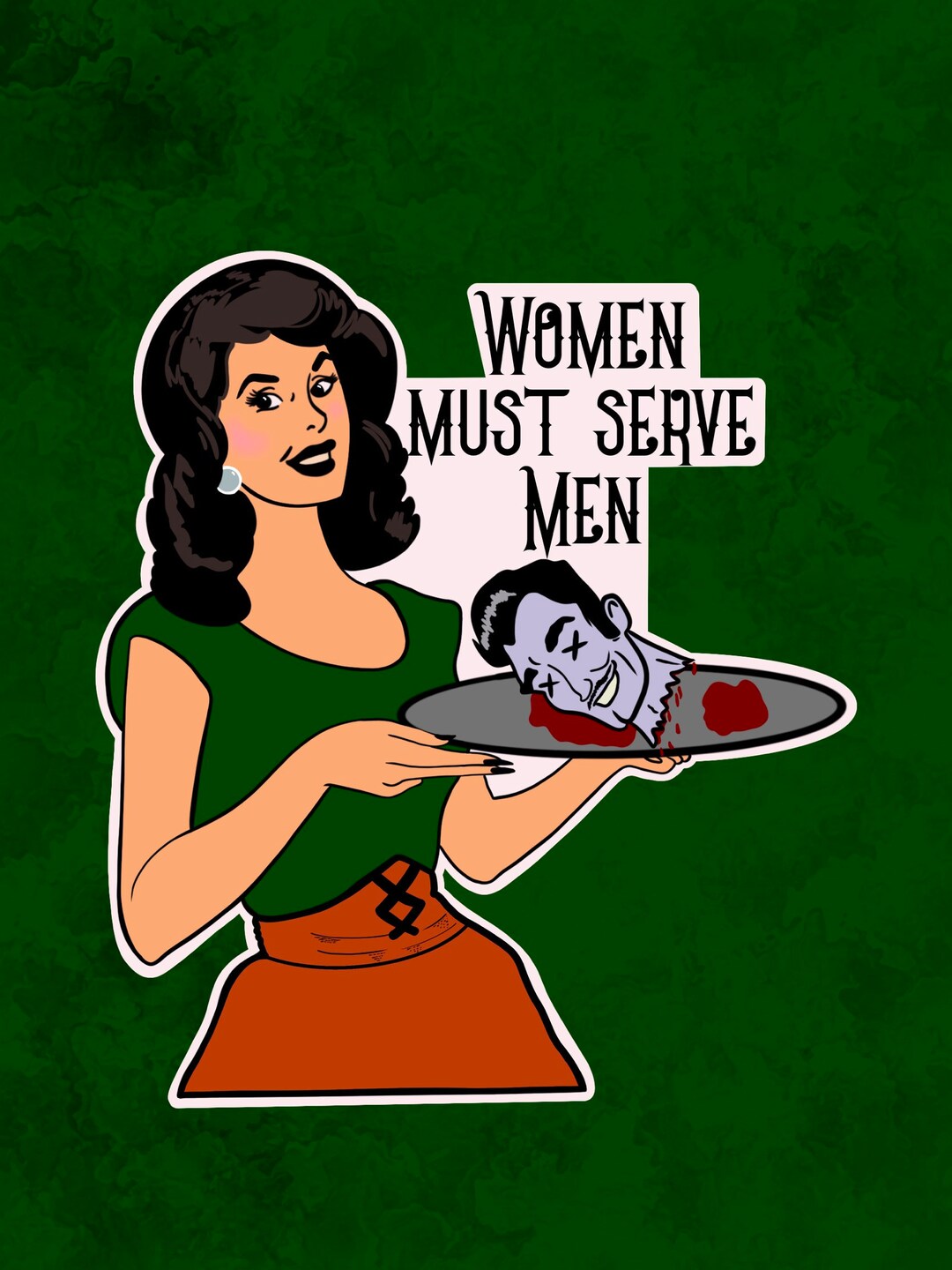 Women Must Serve Men Laptop, Water Bottle Sticker - Etsy