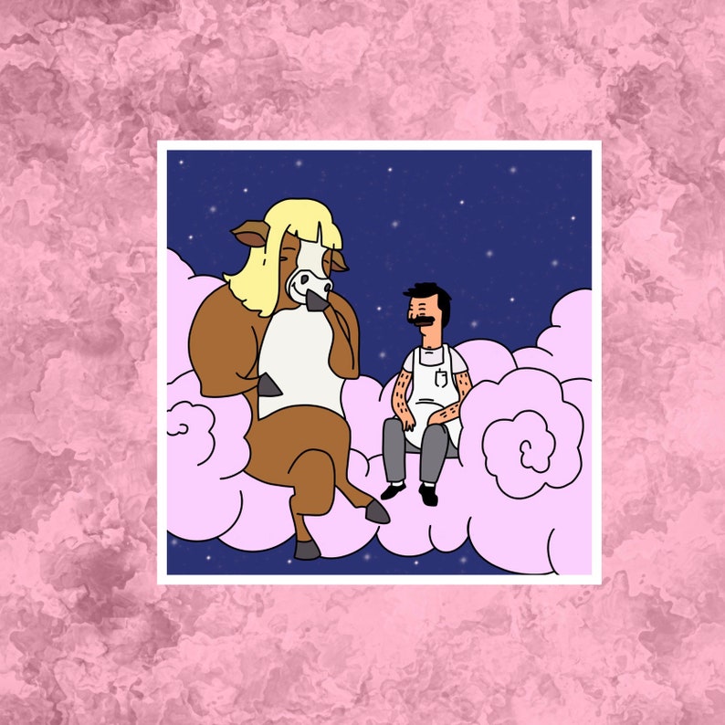 Bob and Moolissa Laptop Sticker Bob's Burgers - Etsy