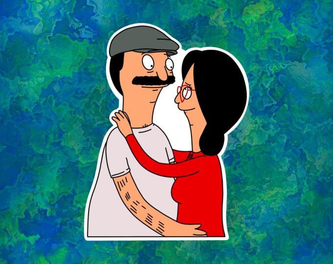 Bob and Linda Belcher Laptop Sticker | Bob's Burgers - Etsy